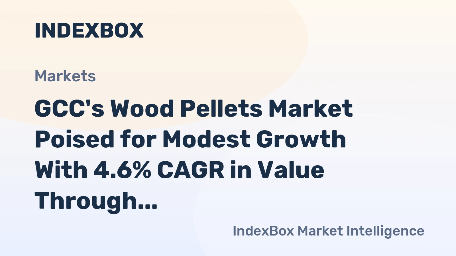GCC's Wood Pellets Market Poised for Modest Growth With 4.6% CAGR in Value Through 2035