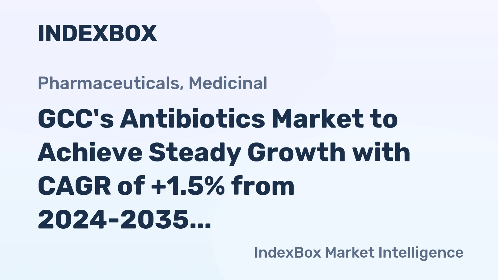 GCC's Antibiotics Market to Achieve Steady Growth with CAGR of +1.5% from 2024-2035