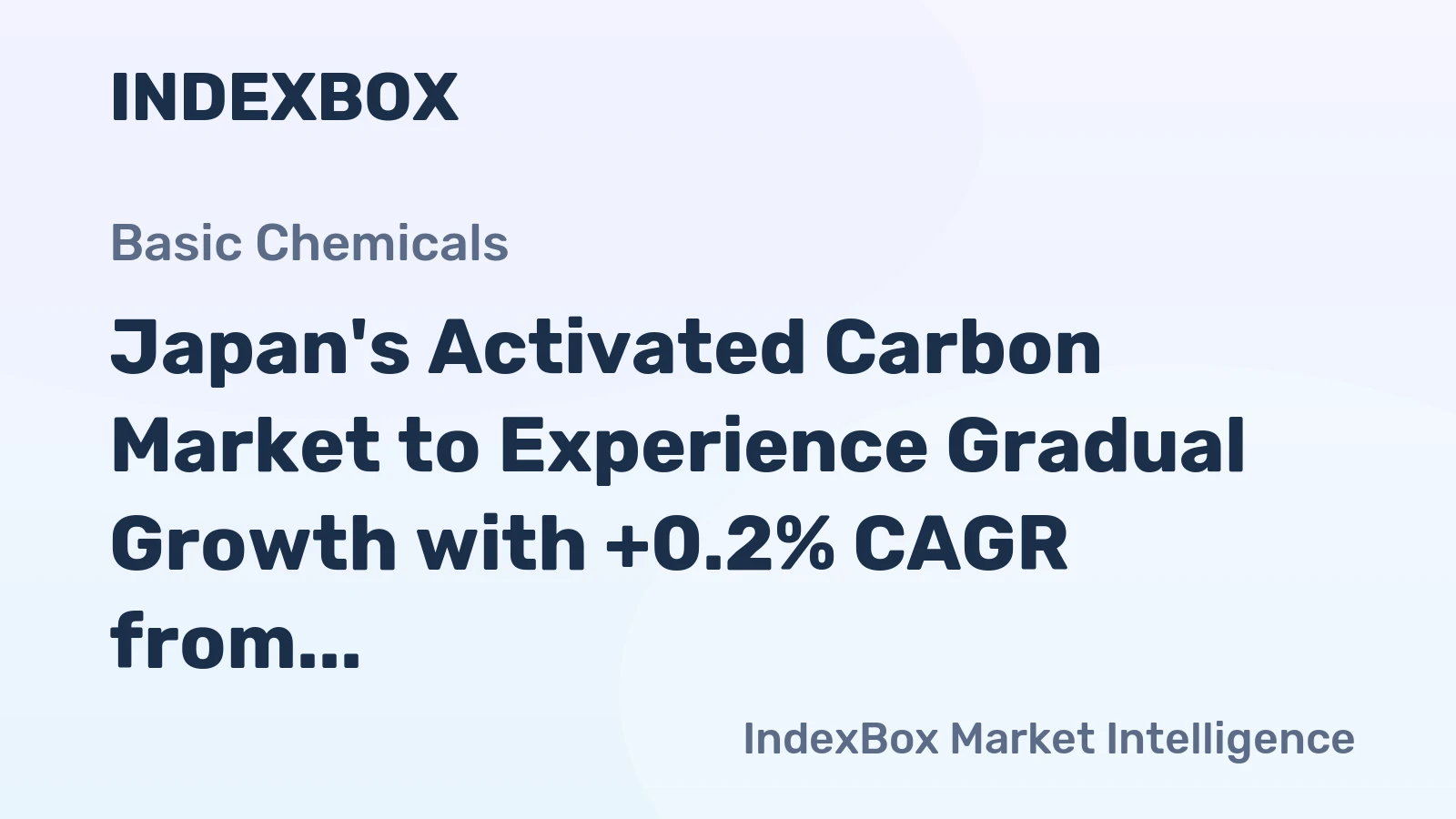 Japan's Activated Carbon Market to Experience Gradual Growth with +0.2% CAGR from 2024 to 2035