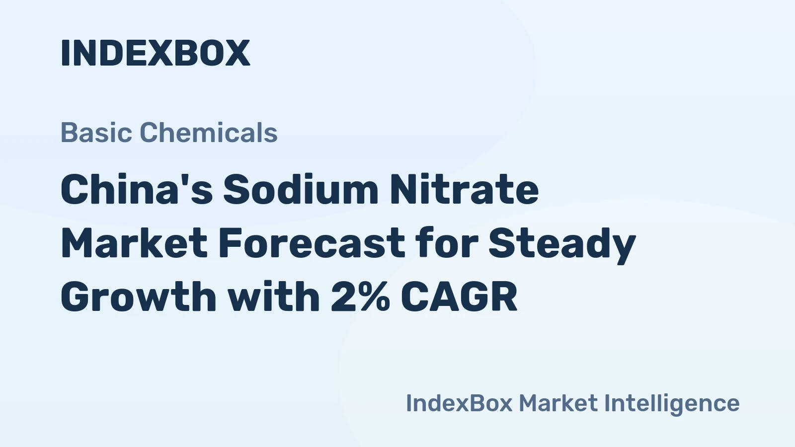 China's Sodium Nitrate Market Forecast for Steady Growth with 2% CAGR
