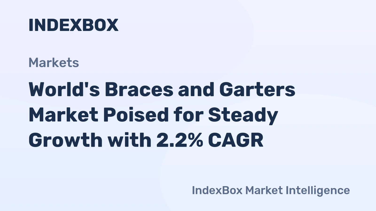 World's Braces and Garters Market Poised for Steady Growth with 2.2% CAGR