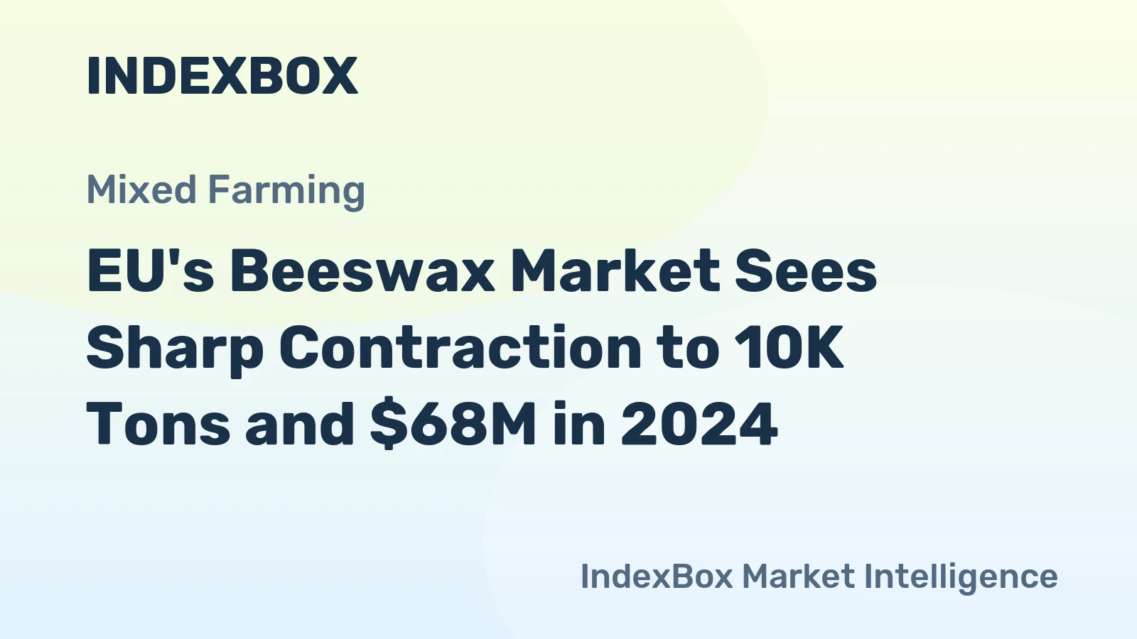 EU's Beeswax Market Sees Sharp Contraction to 10K Tons and $68M in 2024