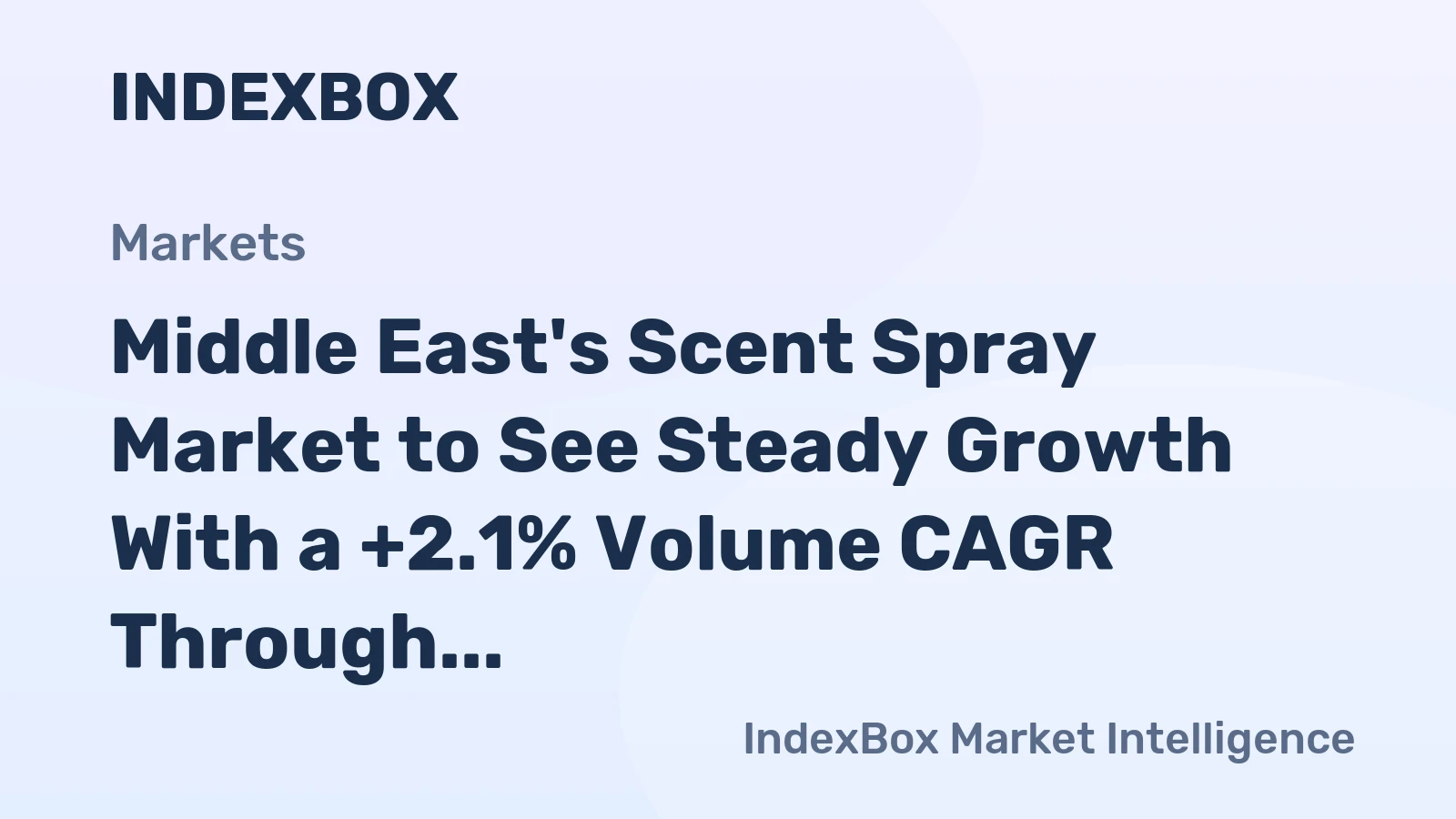 Middle East's Scent Spray Market to See Steady Growth With a +2.1% Volume CAGR Through 2035