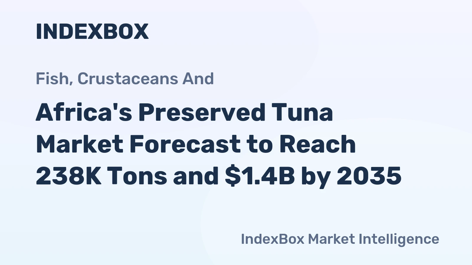 Africa's Preserved Tuna Market Forecast to Reach 238K Tons and $1.4B by 2035