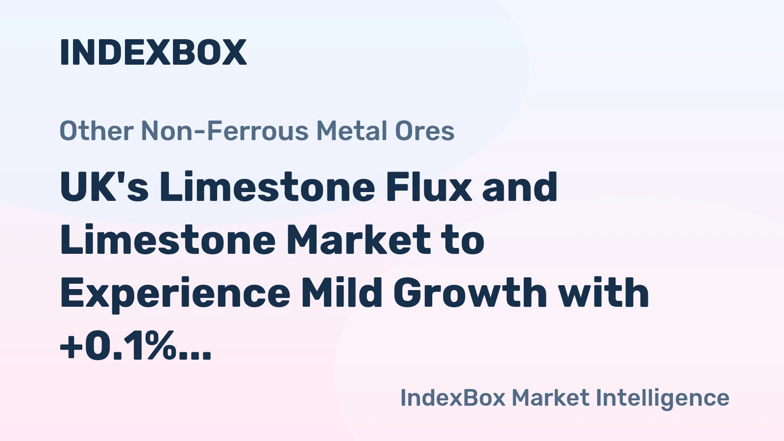 UK's Limestone Flux and Limestone Market to Experience Mild Growth with +0.1% CAGR in Volume from 2024 to 2035
