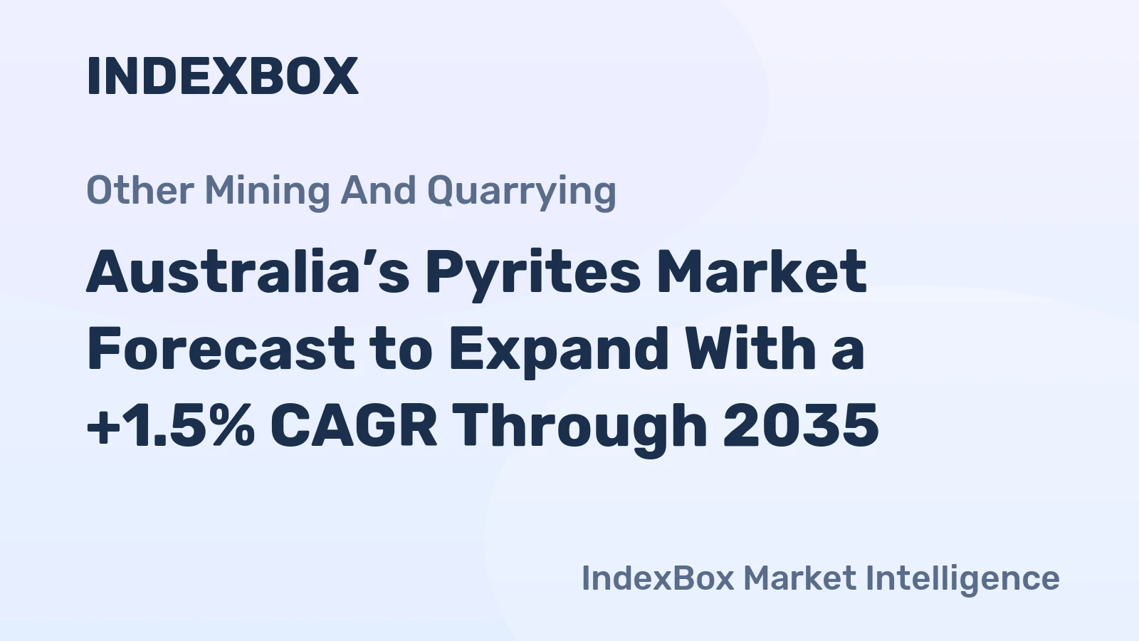 Australia’s Pyrites Market Forecast to Expand With a +1.5% CAGR Through 2035