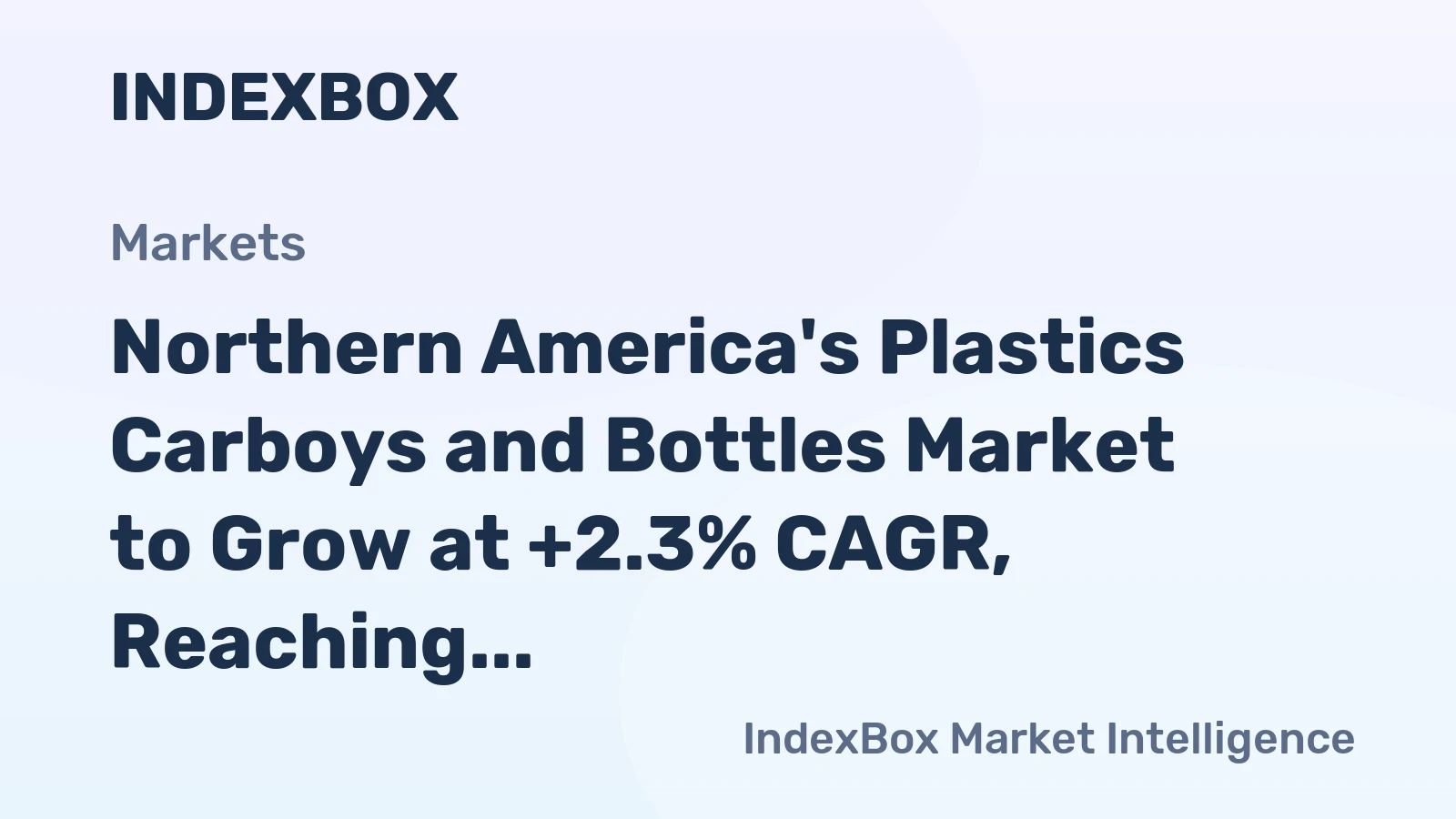 Northern America's Plastics Carboys and Bottles Market to Grow at +2.3% CAGR, Reaching $4.2B by 2035