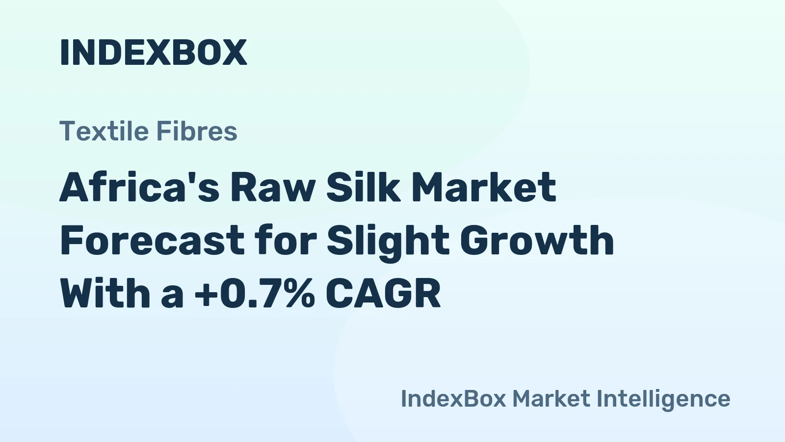Africa's Raw Silk Market Forecast for Slight Growth With a +0.7% CAGR