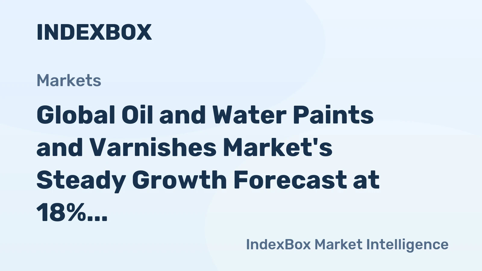 Global Oil and Water Paints and Varnishes Market's Steady Growth Forecast at 18% Value CAGR Through 2035