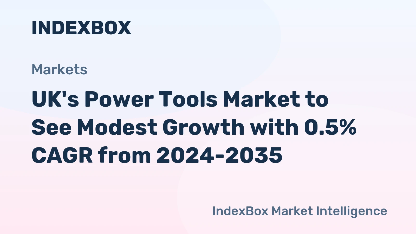UK's Power Tools Market to See Modest Growth with 0.5% CAGR from 2024-2035