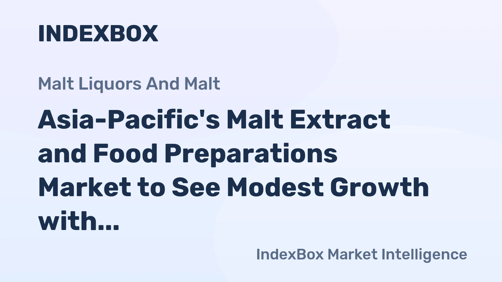 Asia-Pacific's Malt Extract and Food Preparations Market to See Modest Growth with Volume Reaching 1M Tons and Value Hitting $3.1B by 2035