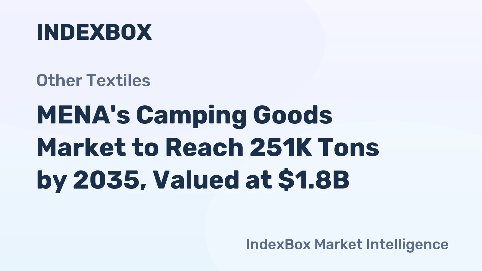 MENA's Camping Goods Market to Reach 251K Tons by 2035, Valued at $1.8B