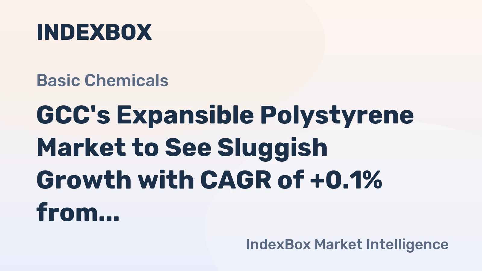 GCC's Expansible Polystyrene Market to See Sluggish Growth with CAGR of +0.1% from 2024 to 2035