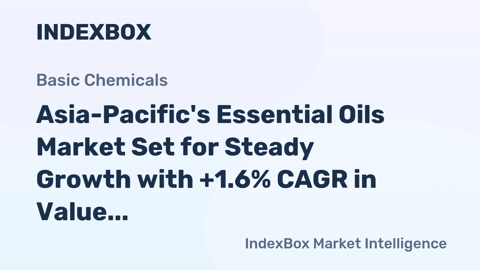 Asia-Pacific's Essential Oils Market Set for Steady Growth with +1.6% CAGR in Value
