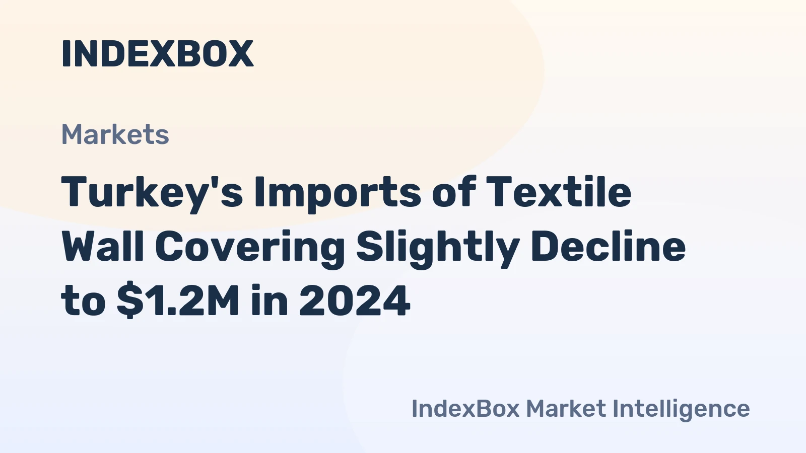 Turkey's Imports of Textile Wall Covering Slightly Decline to $1.2M in 2024