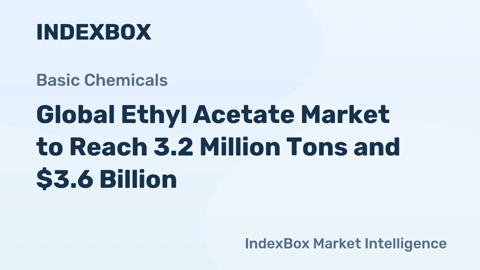 Global Ethyl Acetate Market to Reach 3.2 Million Tons and $3.6 Billion