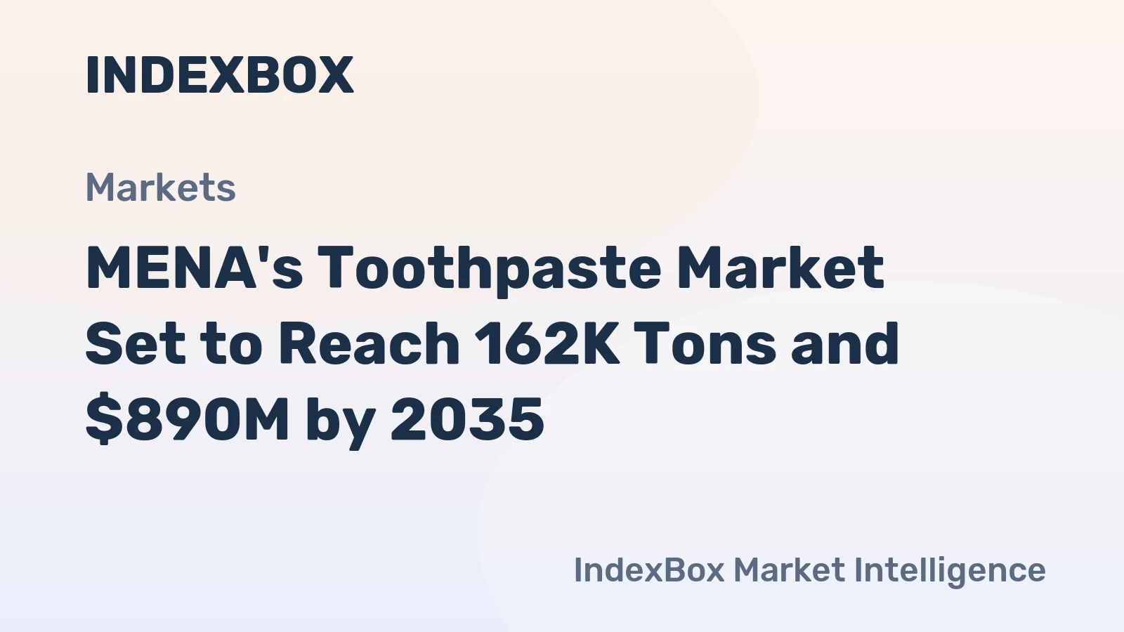 MENA's Toothpaste Market Set to Reach 162K Tons and $890M by 2035