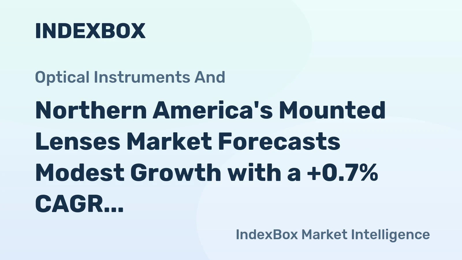 Northern America's Mounted Lenses Market Forecasts Modest Growth with a +0.7% CAGR to 2035