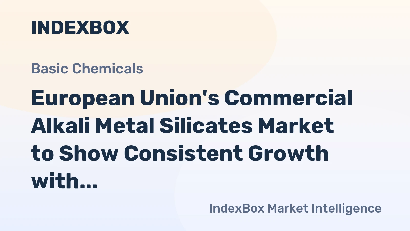 European Union's Commercial Alkali Metal Silicates Market to Show Consistent Growth with 1.0% CAGR from 2024 to 2035