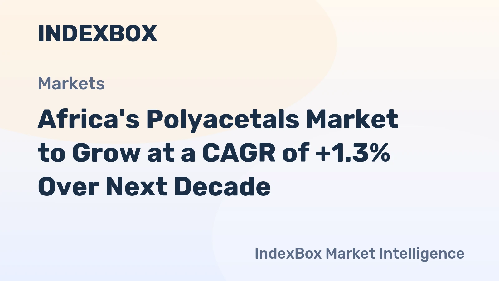 Africa's Polyacetals Market to Grow at a CAGR of +1.3% Over Next Decade