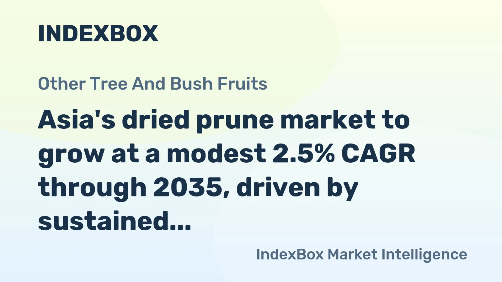 Asia's dried prune market to grow at a modest 2.5% CAGR through 2035, driven by sustained demand, reaching a projected value of $229M.