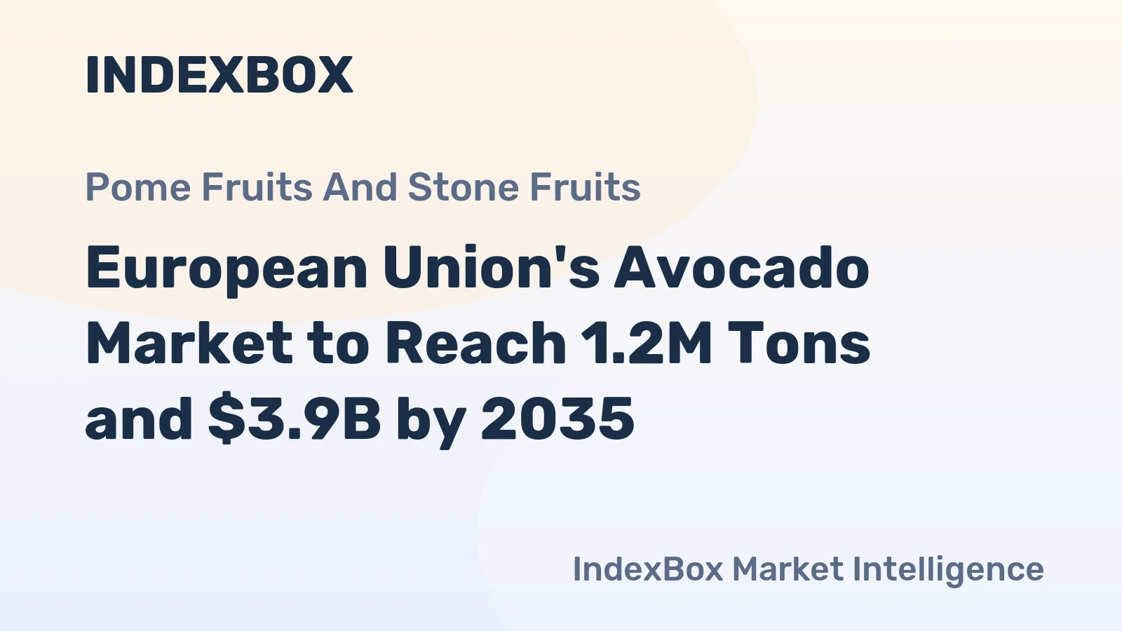 European Union's Avocado Market to Reach 1.2M Tons and $3.9B by 2035