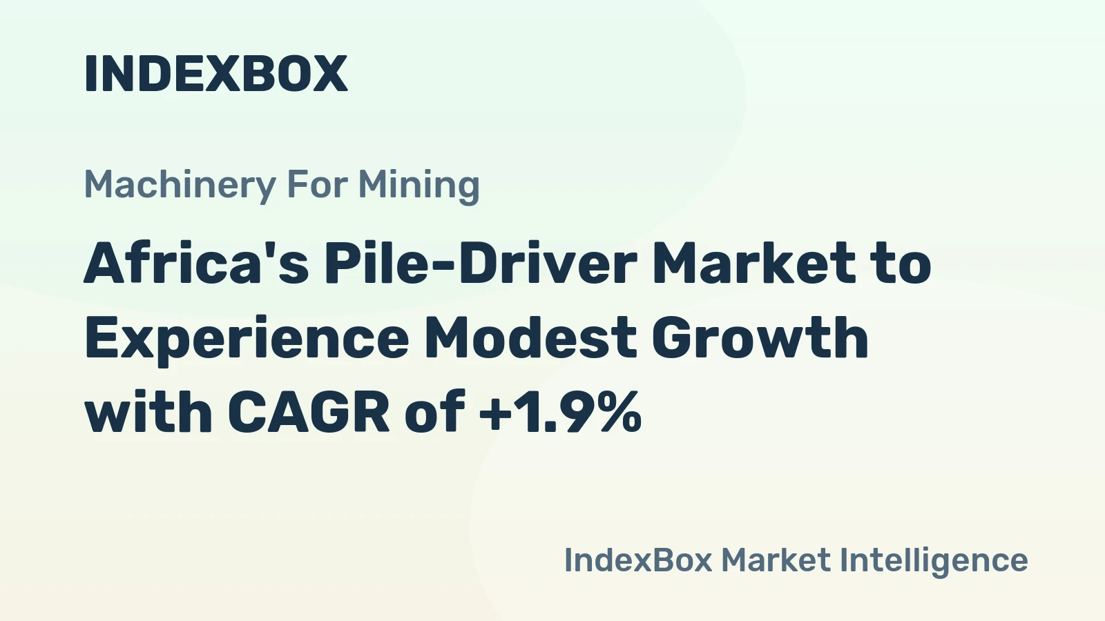 Africa's Pile-Driver Market to Experience Modest Growth with CAGR of +1.9%