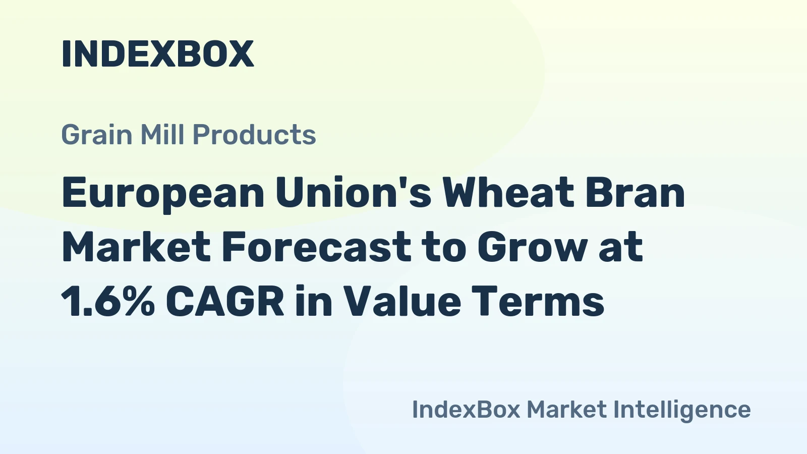 European Union's Wheat Bran Market Forecast to Grow at 1.6% CAGR in Value Terms