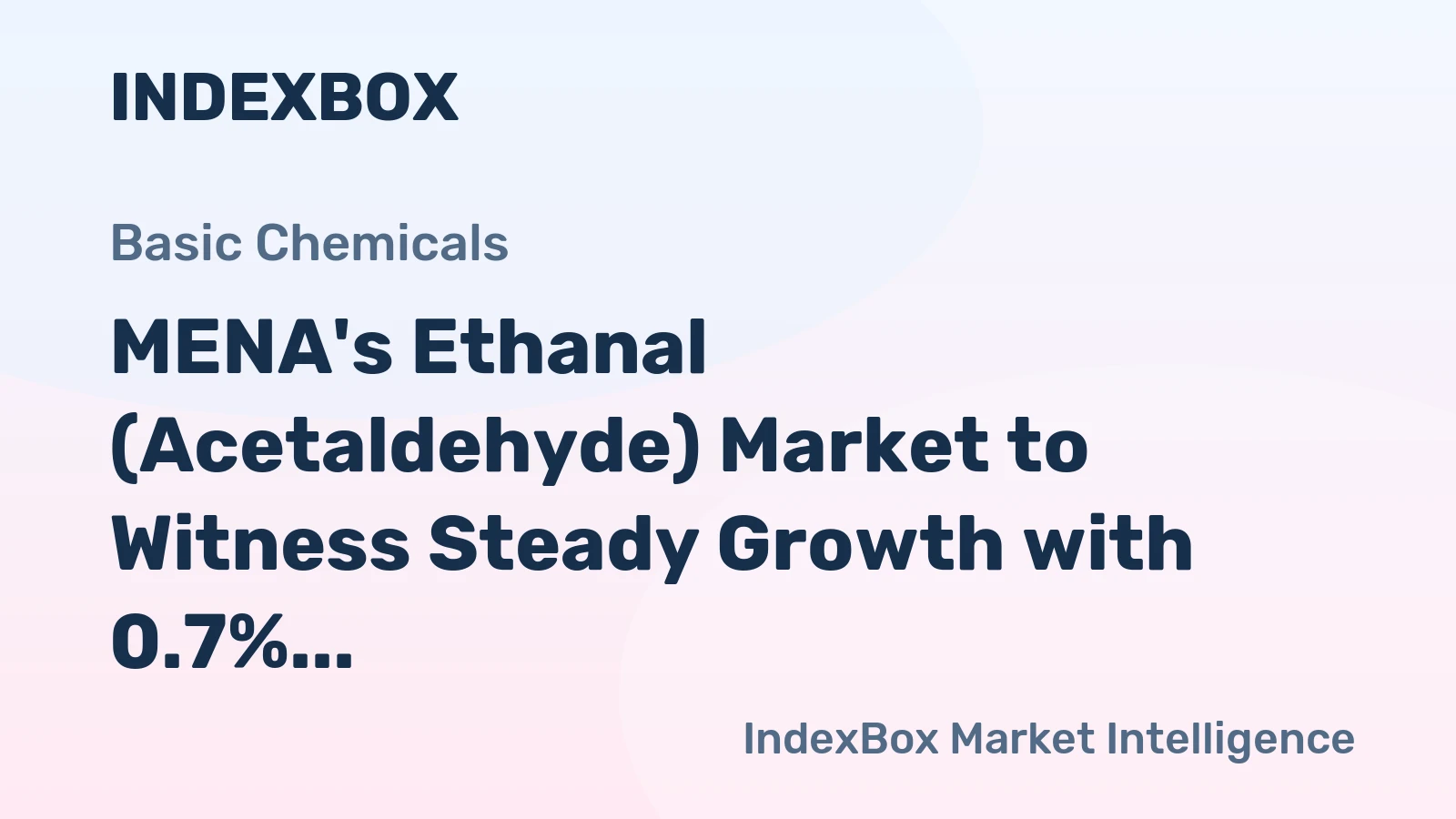 MENA's Ethanal (Acetaldehyde) Market to Witness Steady Growth with 0.7% CAGR by 2035