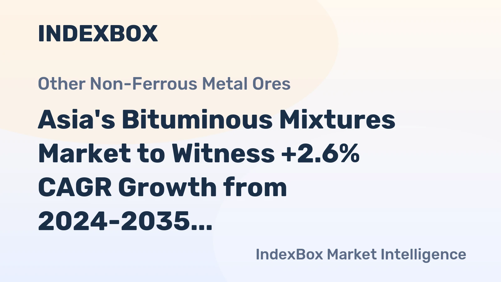 Asia's Bituminous Mixtures Market to Witness +2.6% CAGR Growth from 2024-2035, Reaching $375.1B by 2035