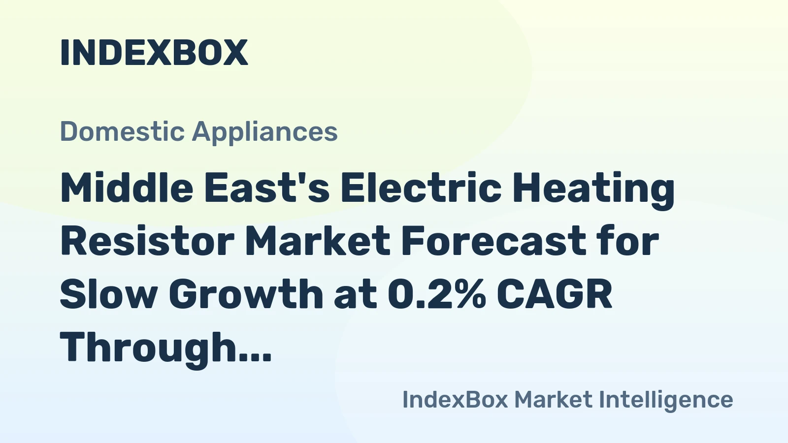 Middle East's Electric Heating Resistor Market Forecast for Slow Growth at 0.2% CAGR Through 2035