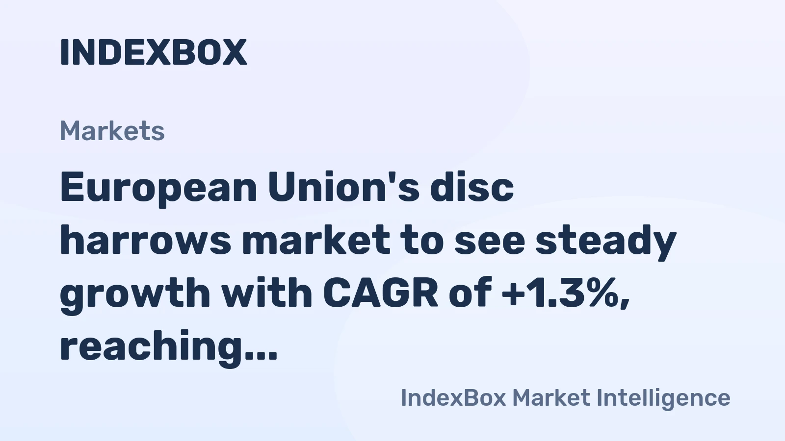 European Union's disc harrows market to see steady growth with CAGR of +1.3%, reaching $704M by 2035