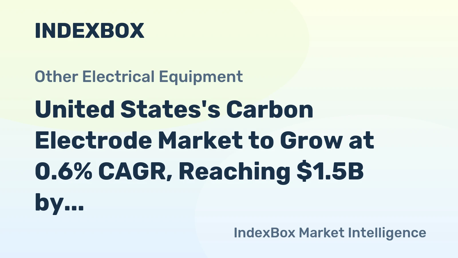 United States's Carbon Electrode Market to Grow at 0.6% CAGR, Reaching $1.5B by 2035