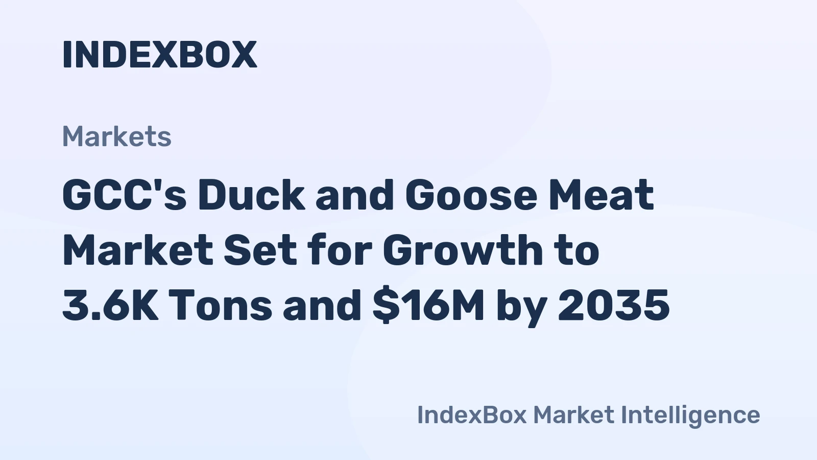 GCC's Duck and Goose Meat Market Set for Growth to 3.6K Tons and $16M by 2035