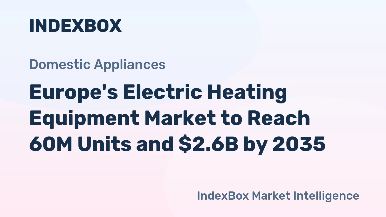Europe's Electric Heating Equipment Market to Reach 60M Units and $2.6B by 2035