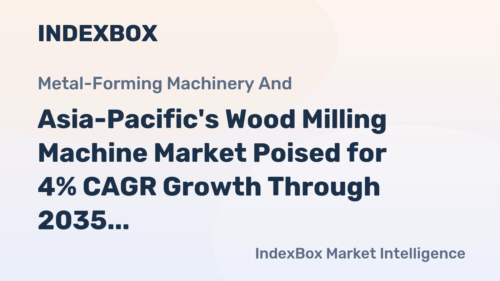 Asia-Pacific's Wood Milling Machine Market Poised for 4% CAGR Growth Through 2035