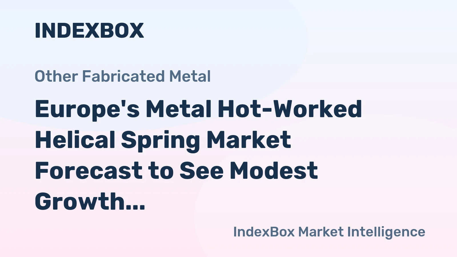 Europe's Metal Hot-Worked Helical Spring Market Forecast to See Modest Growth With 1.1% CAGR Through 2035