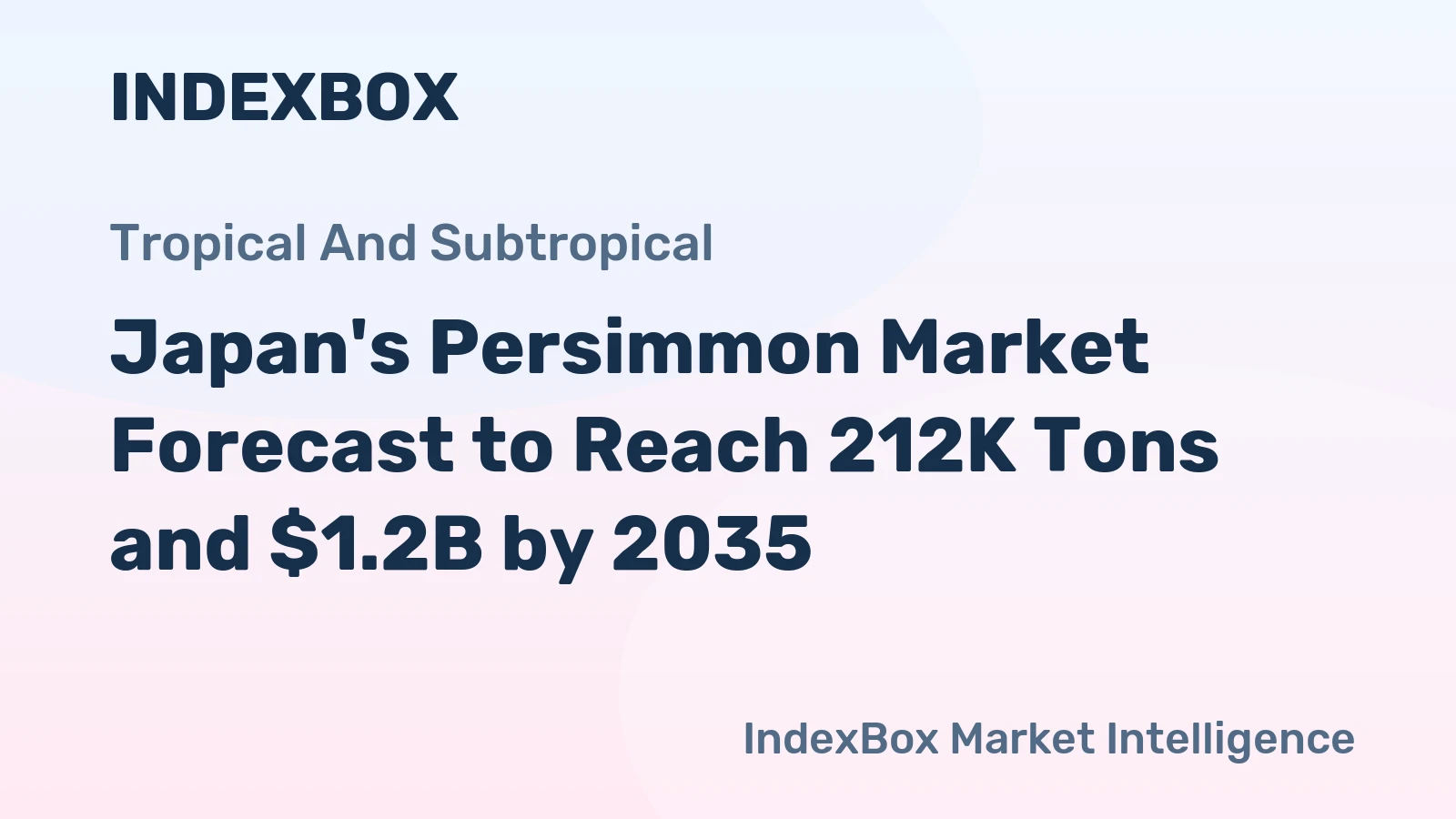Japan's Persimmon Market Forecast to Reach 212K Tons and $1.2B by 2035