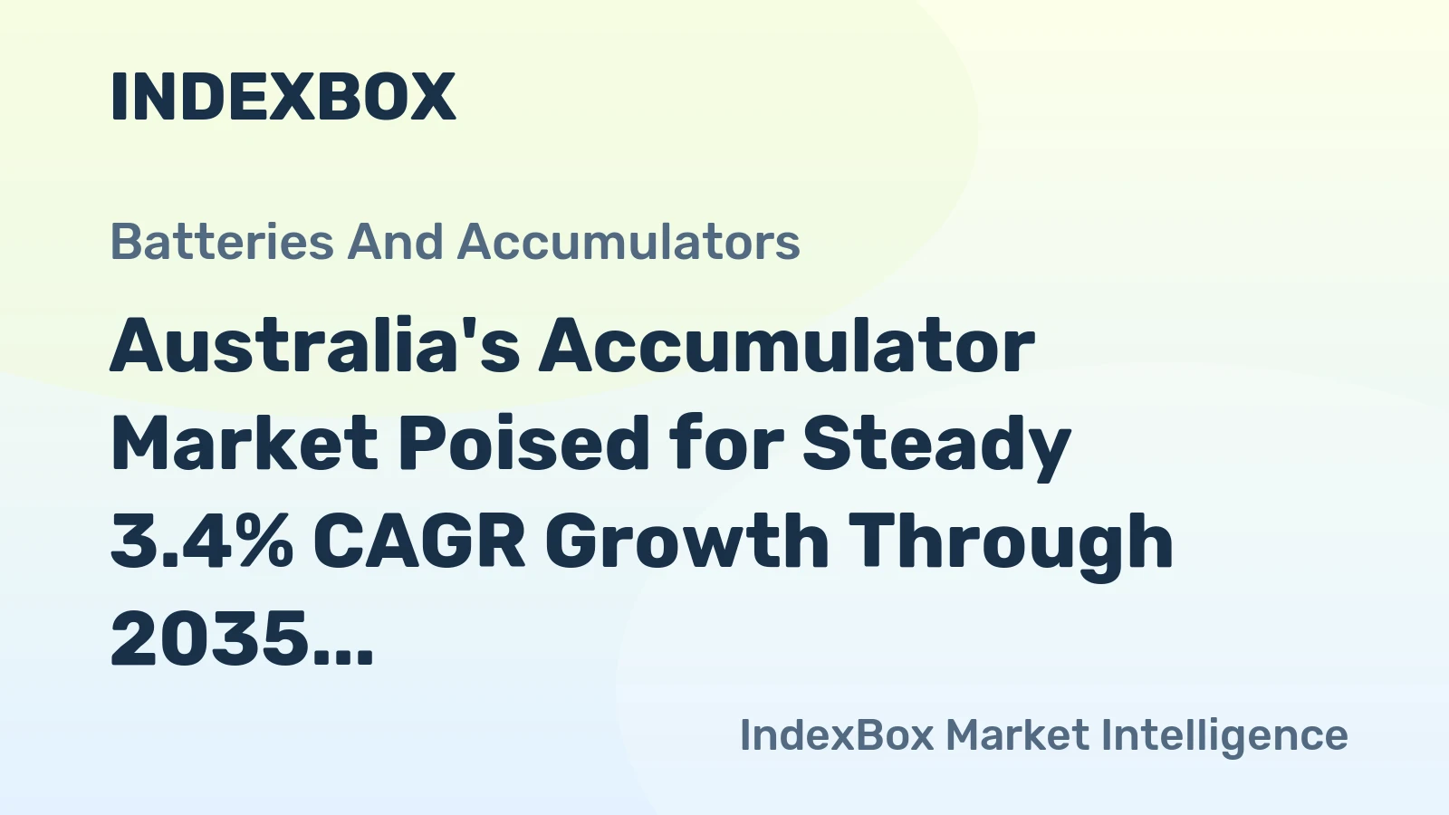 Australia's Accumulator Market Poised for Steady 3.4% CAGR Growth Through 2035