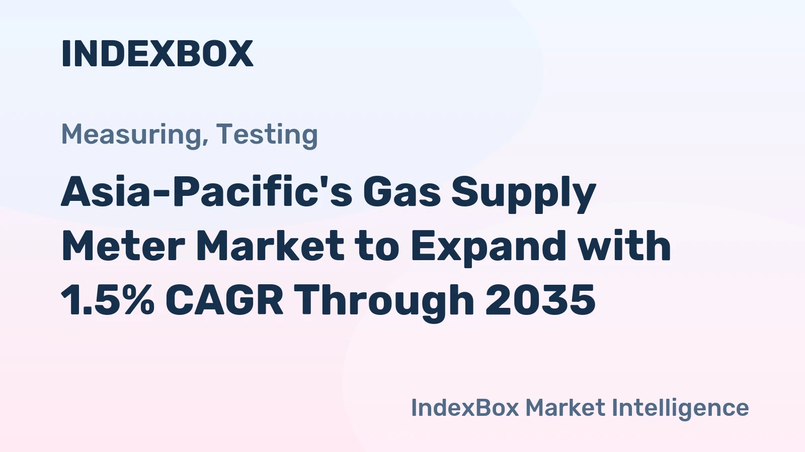 Asia-Pacific's Gas Supply Meter Market to Expand with 1.5% CAGR Through 2035