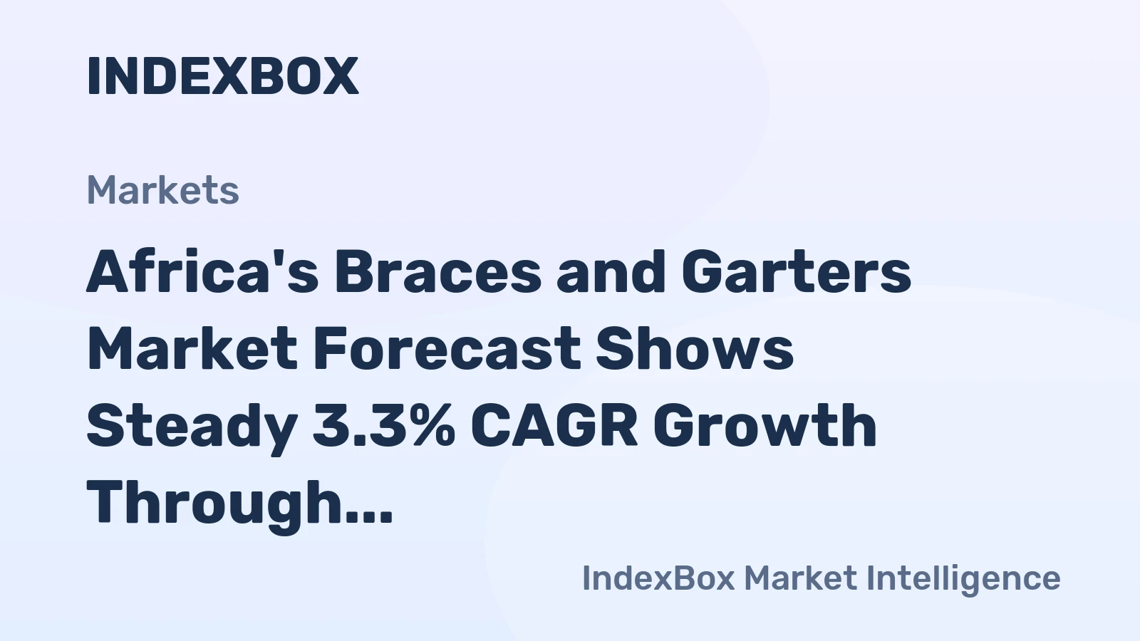 Africa's Braces and Garters Market Forecast Shows Steady 3.3% CAGR Growth Through 2035