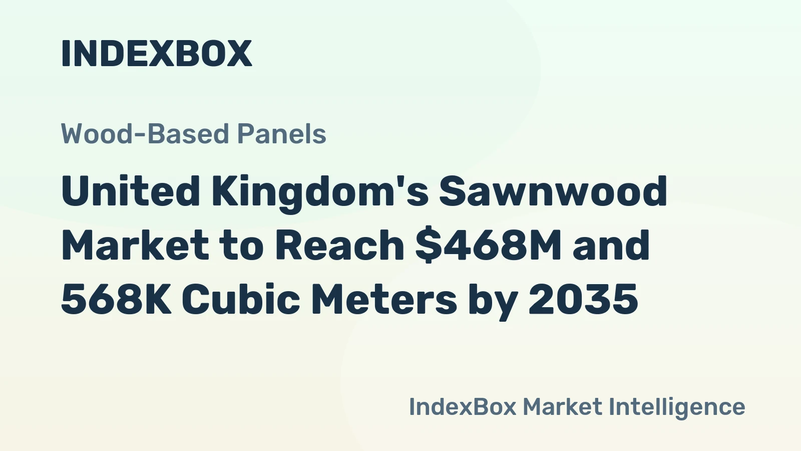 United Kingdom's Sawnwood Market to Reach $468M and 568K Cubic Meters by 2035