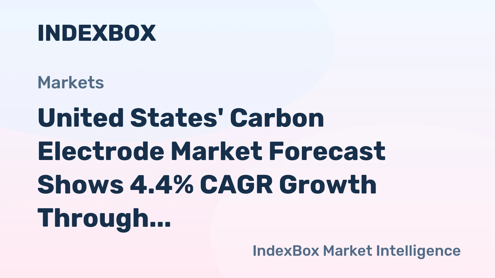 United States' Carbon Electrode Market Forecast Shows 4.4% CAGR Growth Through 2035