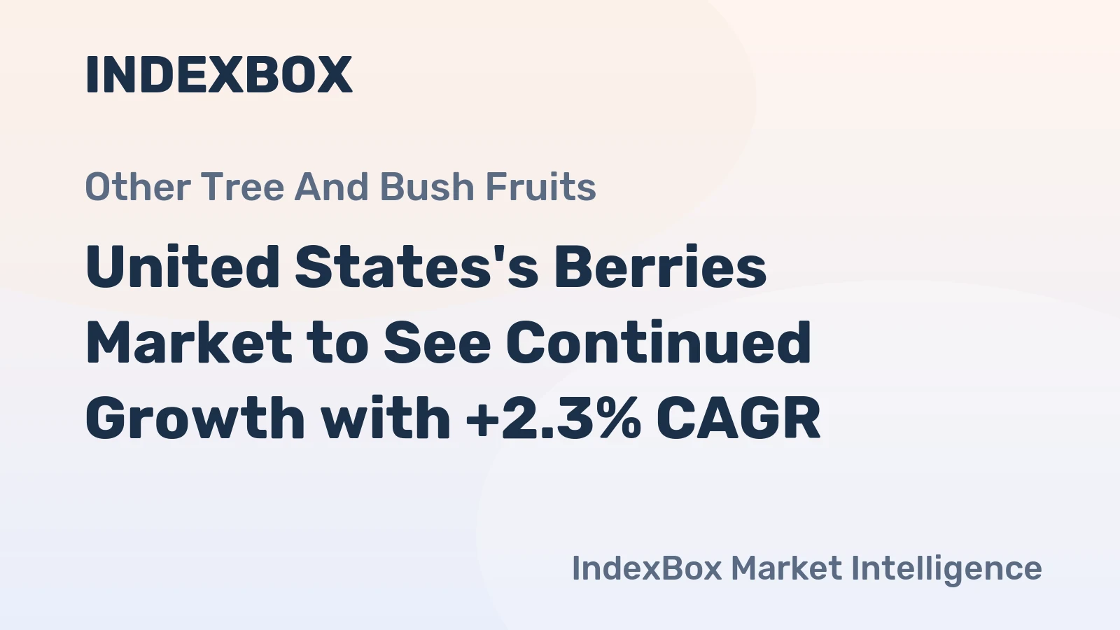 United States's Berries Market to See Continued Growth with +2.3% CAGR