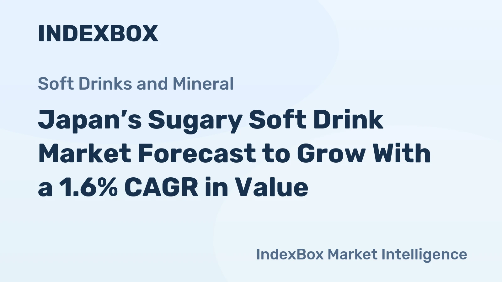 Japan’s Sugary Soft Drink Market Forecast to Grow With a 1.6% CAGR in Value