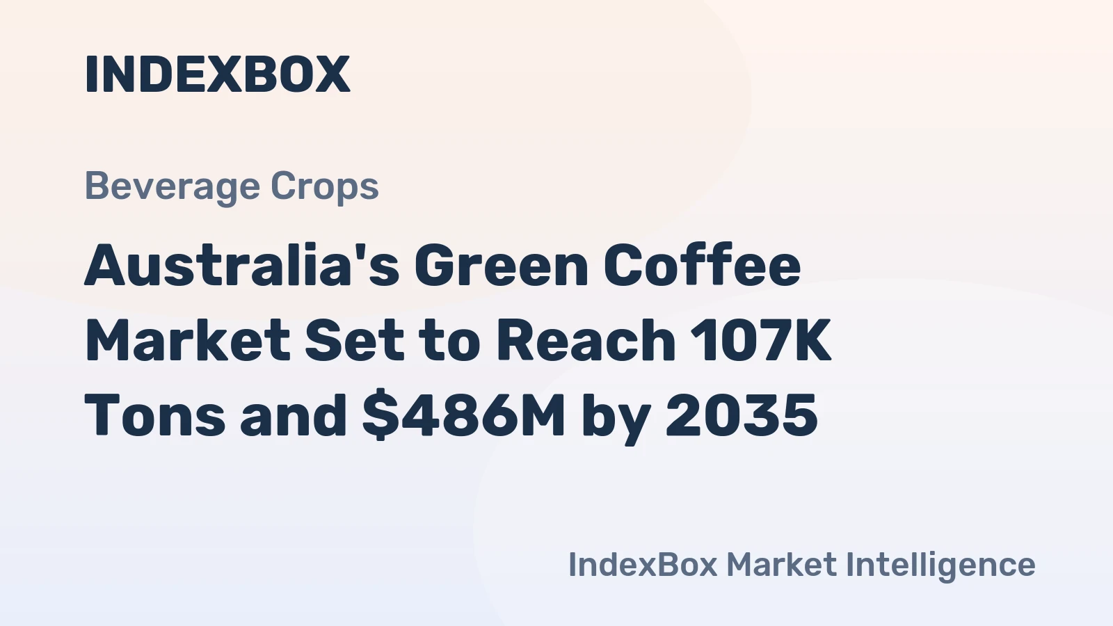 Australia's Green Coffee Market Set to Reach 107K Tons and $486M by 2035