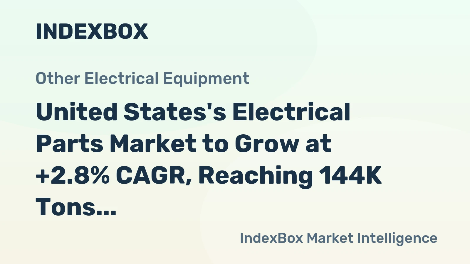 United States's Electrical Parts Market to Grow at +2.8% CAGR, Reaching 144K Tons by 2035