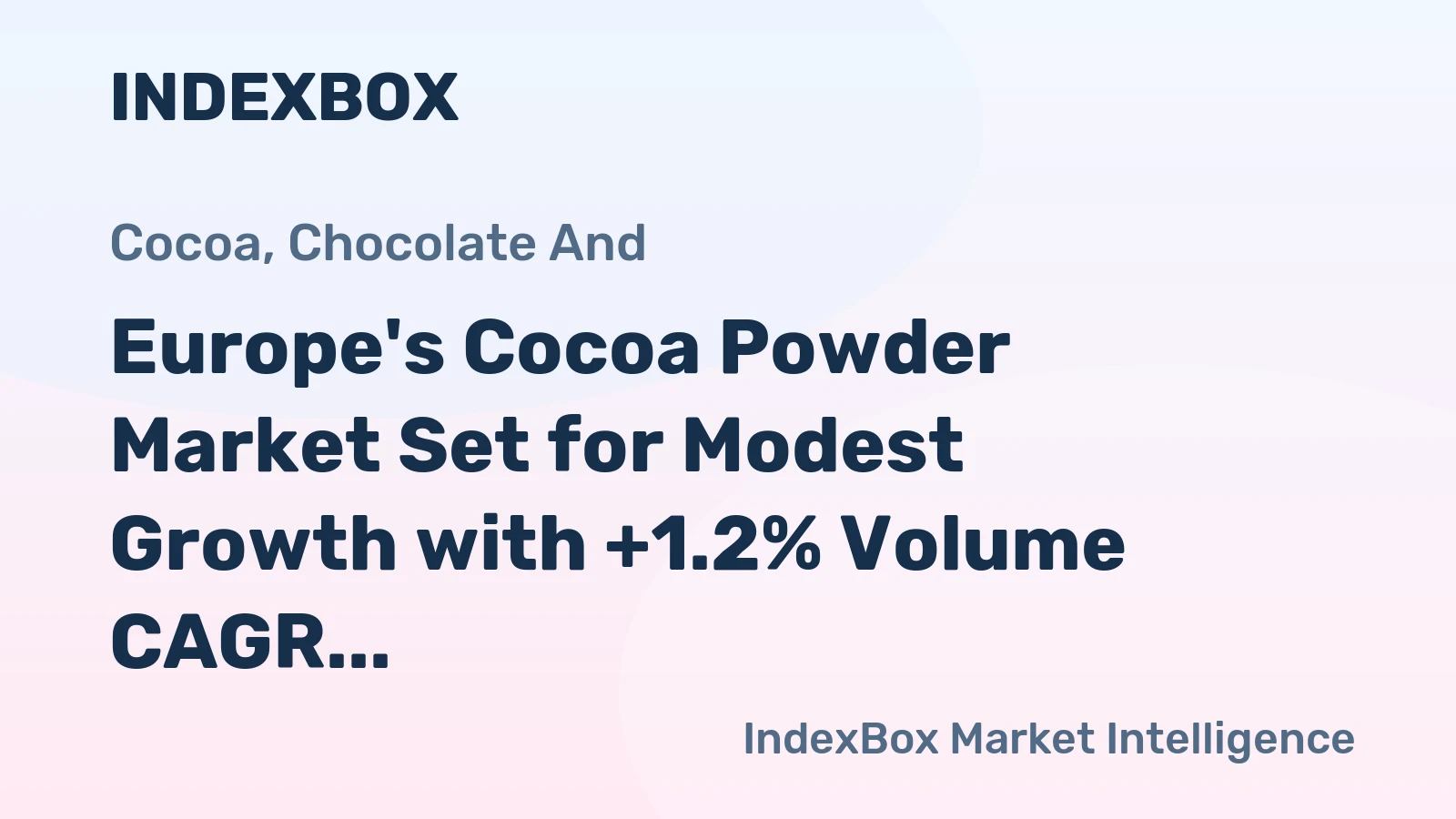 Europe's Cocoa Powder Market Set for Modest Growth with +1.2% Volume CAGR Through 2035