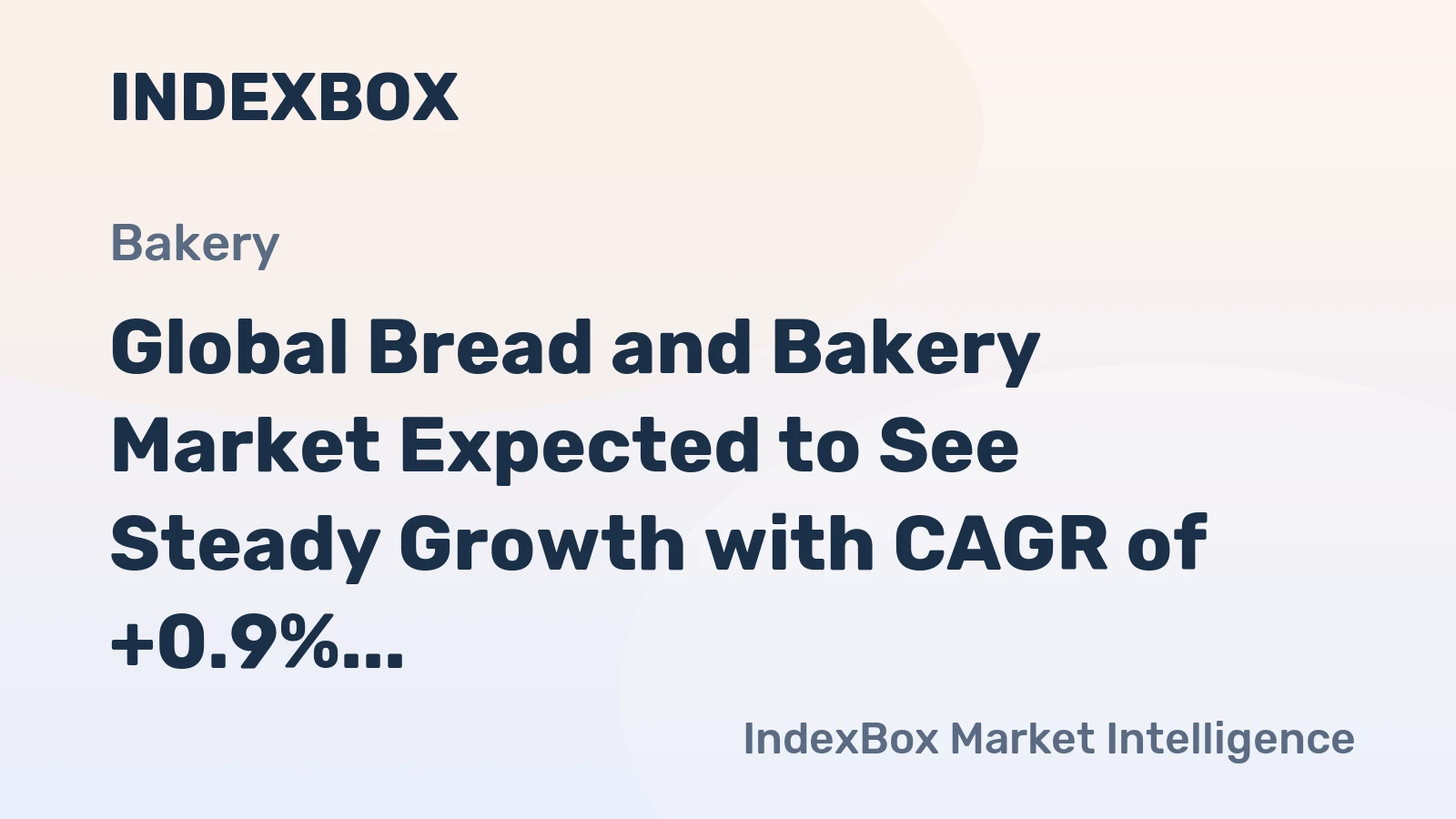 Global Bread and Bakery Market Expected to See Steady Growth with CAGR of +0.9% from 2024-2035