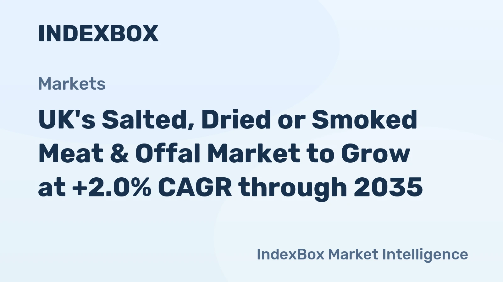 UK's Salted, Dried or Smoked Meat & Offal Market to Grow at +2.0% CAGR through 2035
